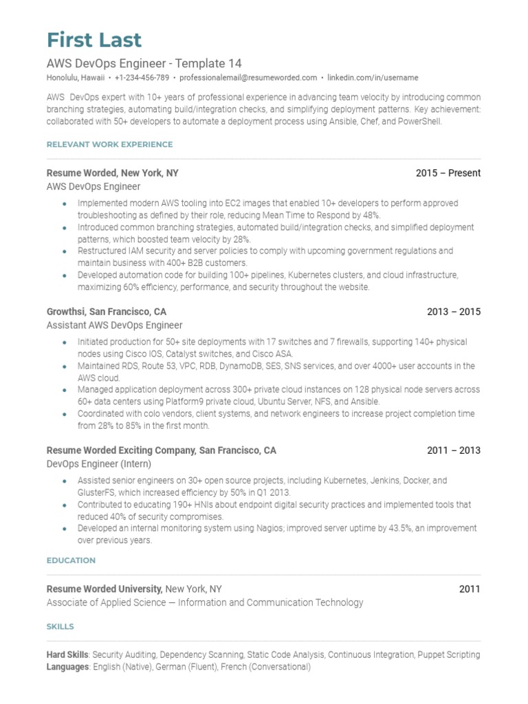 Aws-Devops-Engineer2 - Template 14 | PDF | Cloud Computing | Amazon Web ...