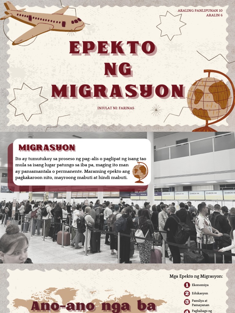 Epekto NG Migrasyon | PDF