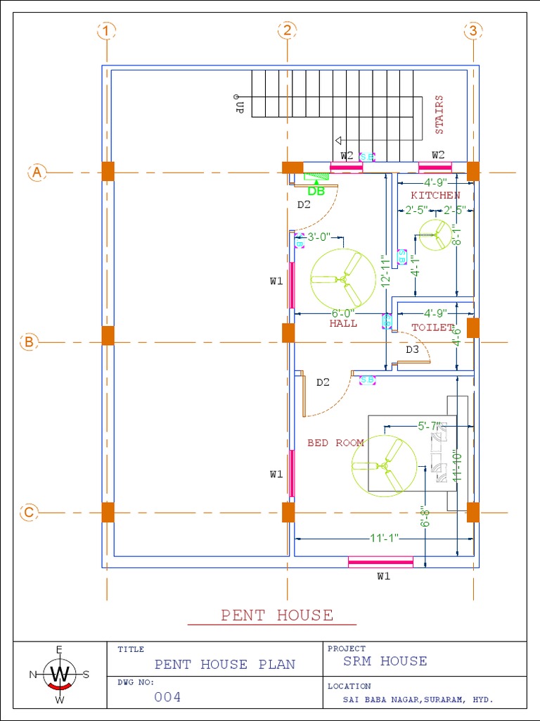 House Plan - PENTHOUSE | Download Free PDF | Residential Buildings | Houses