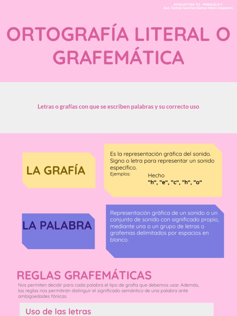 Grafemática | PDF | Palabra | Verbo