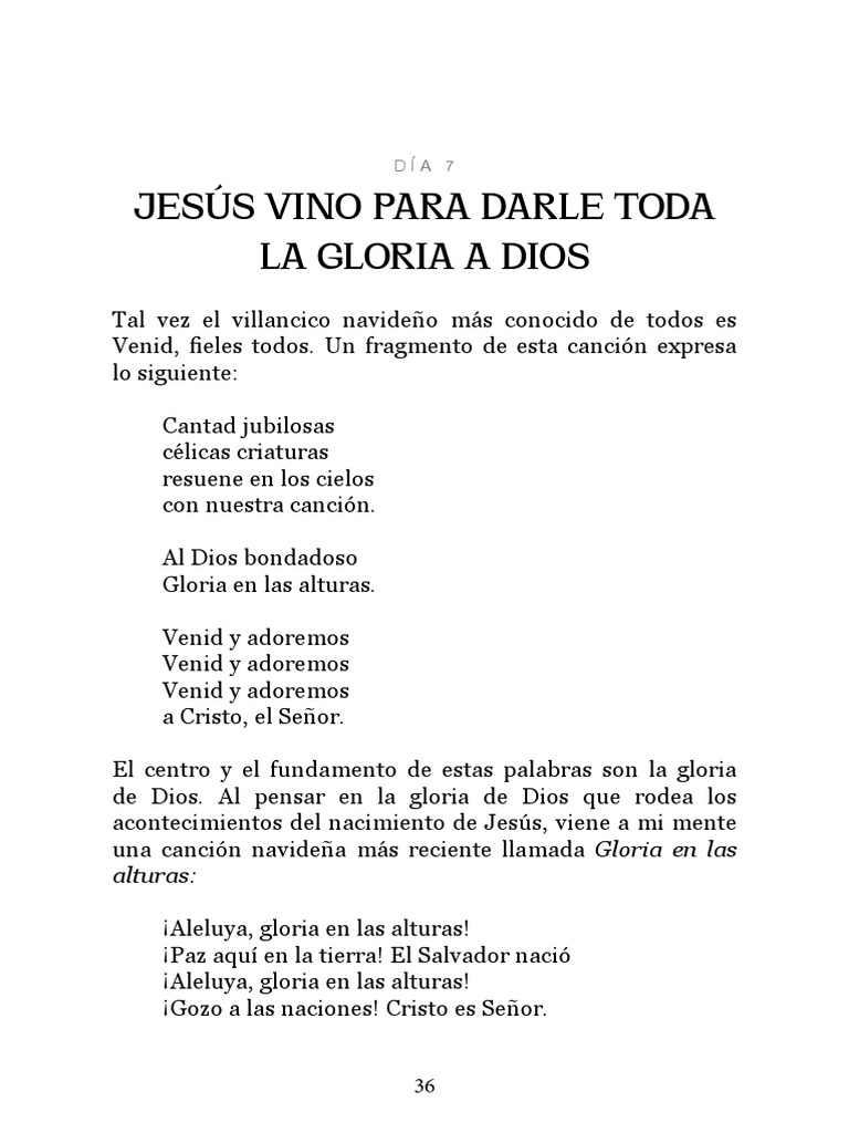 Dia 7 | PDF | Jesús | Creencia religiosa y doctrina