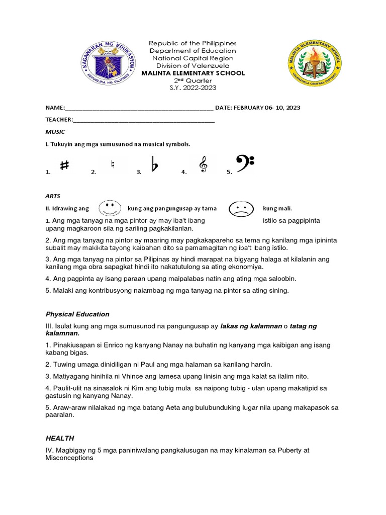 Mapeh Intervention | PDF
