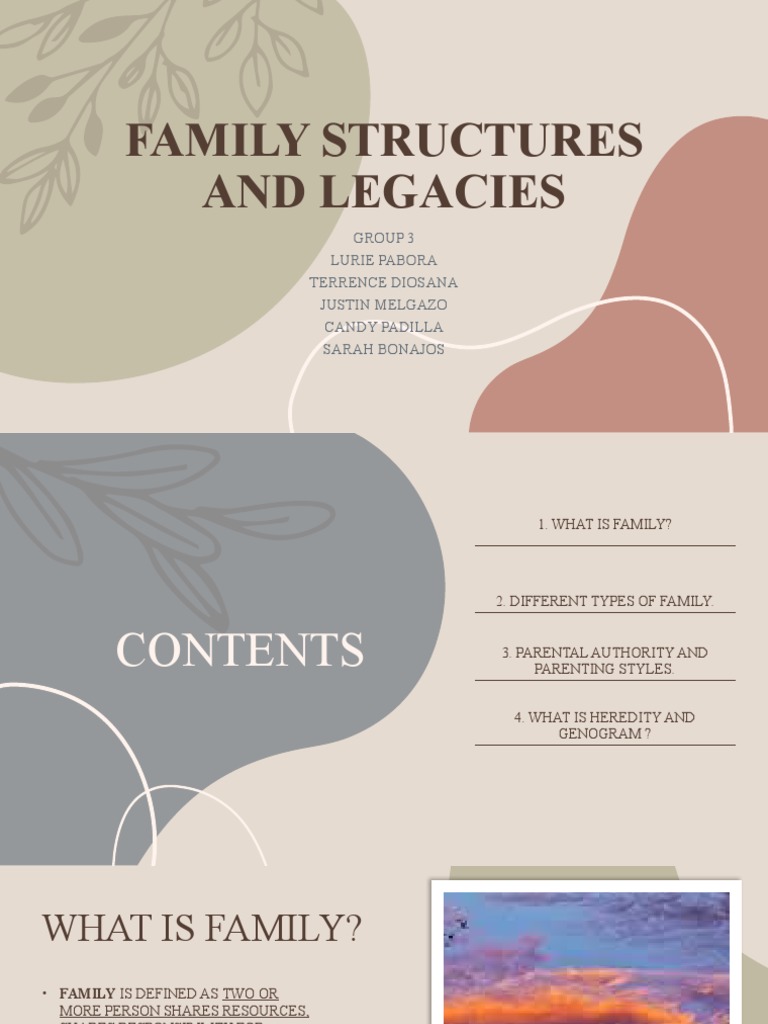 Family Structures and Legacies 1 | PDF | Parenting | Parent