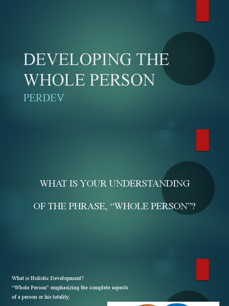 Developing The Whole Person Week 2 | PDF | Emotions | Attitude (Psychology)