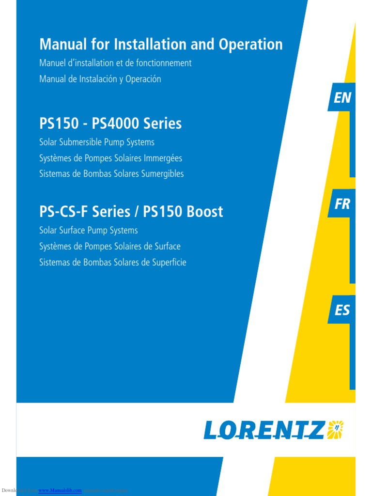 ps150 Series | PDF | Pump | Solar Power