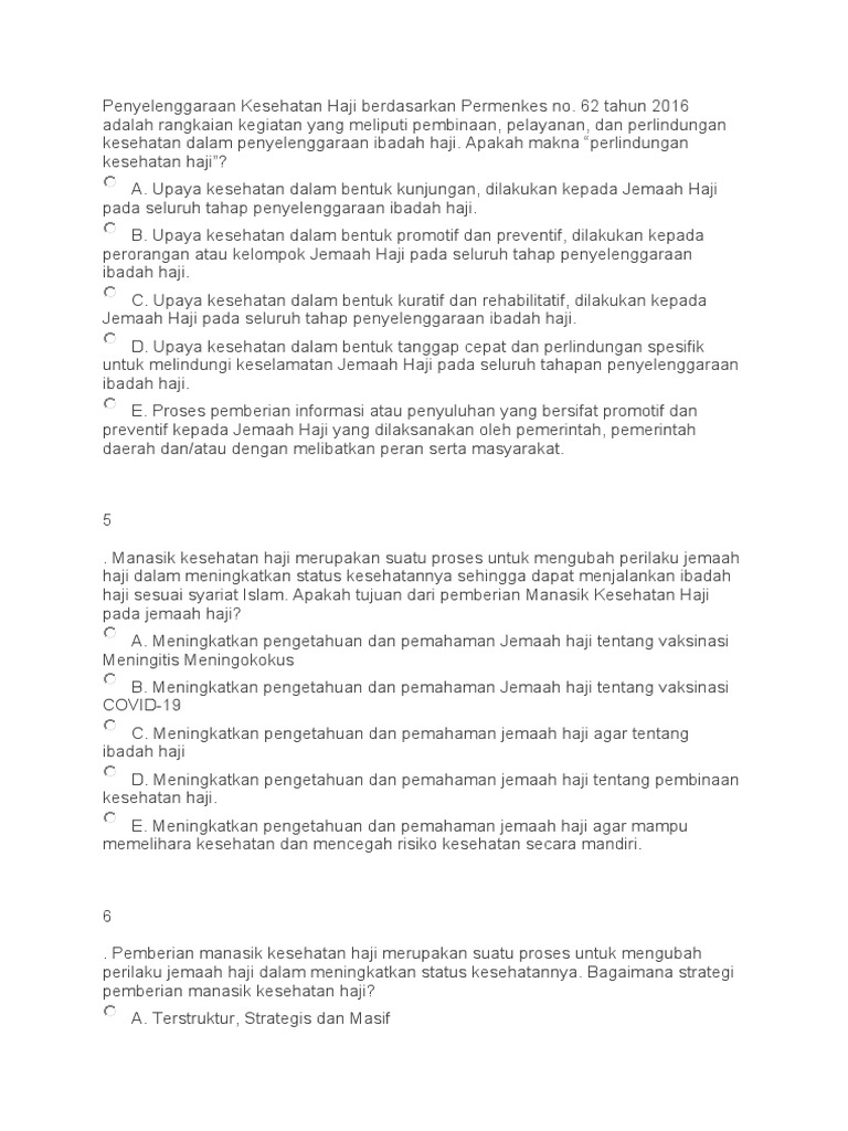 Soal Ujian Tkhi | PDF