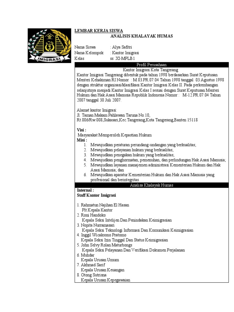 Analisis Khalayak Humas Imigrasi | PDF