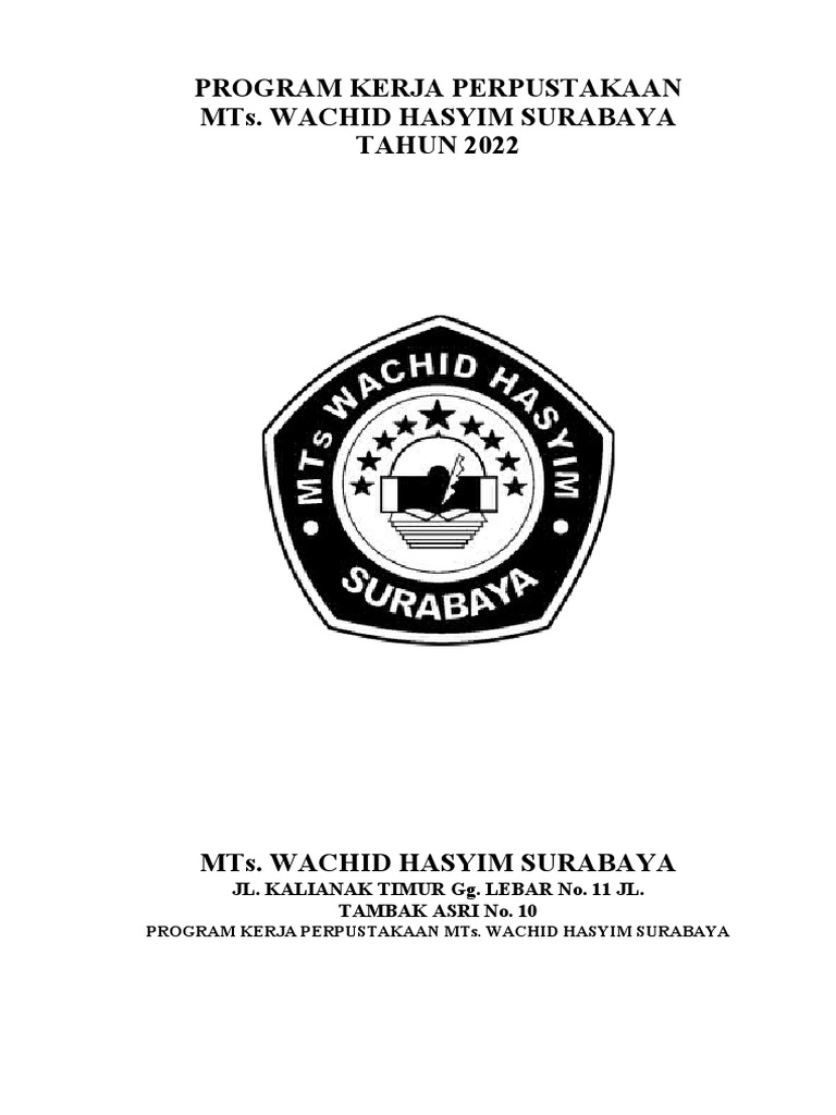 Program Kerja Perpustakaan MTs Hasyim | PDF