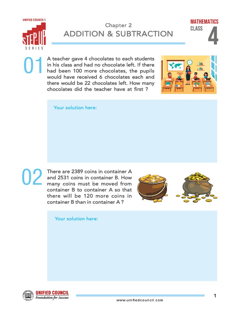 Chapter-2 Set Step-Up Series Class 4 | PDF