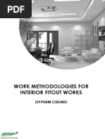 Ceiling Works Methodology | PDF | Drywall | Building Engineering