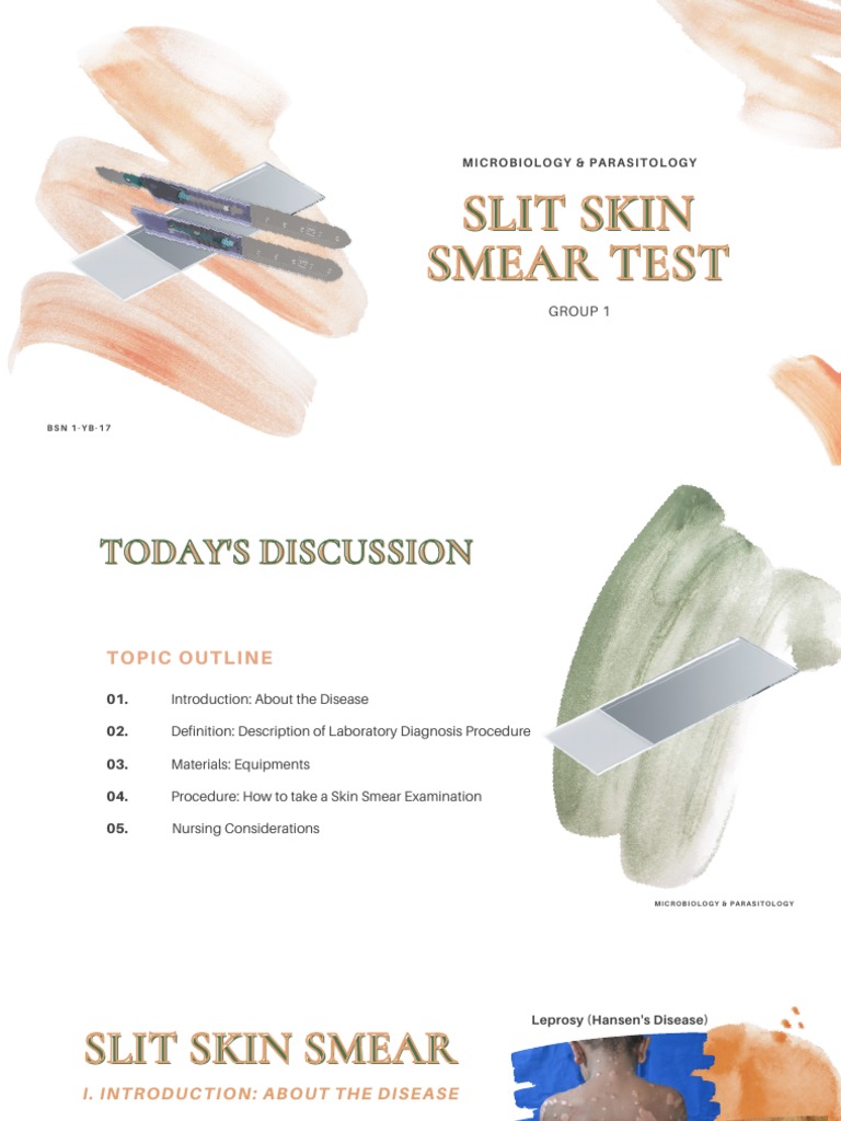 Slit Skin Smear Test Guide | PDF | Leprosy | Cytopathology