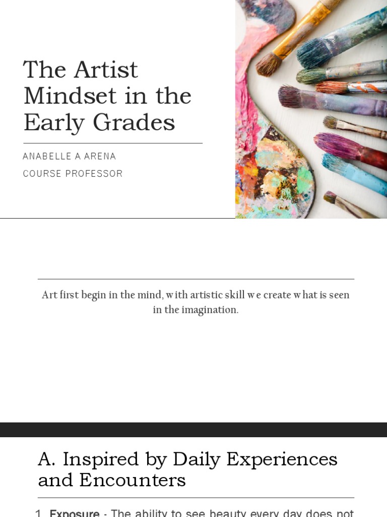 Lesson 4 Artistic Mindset | PDF | Experience | Curiosity
