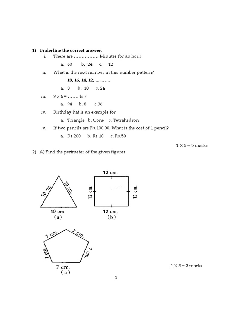 Math Paper | PDF