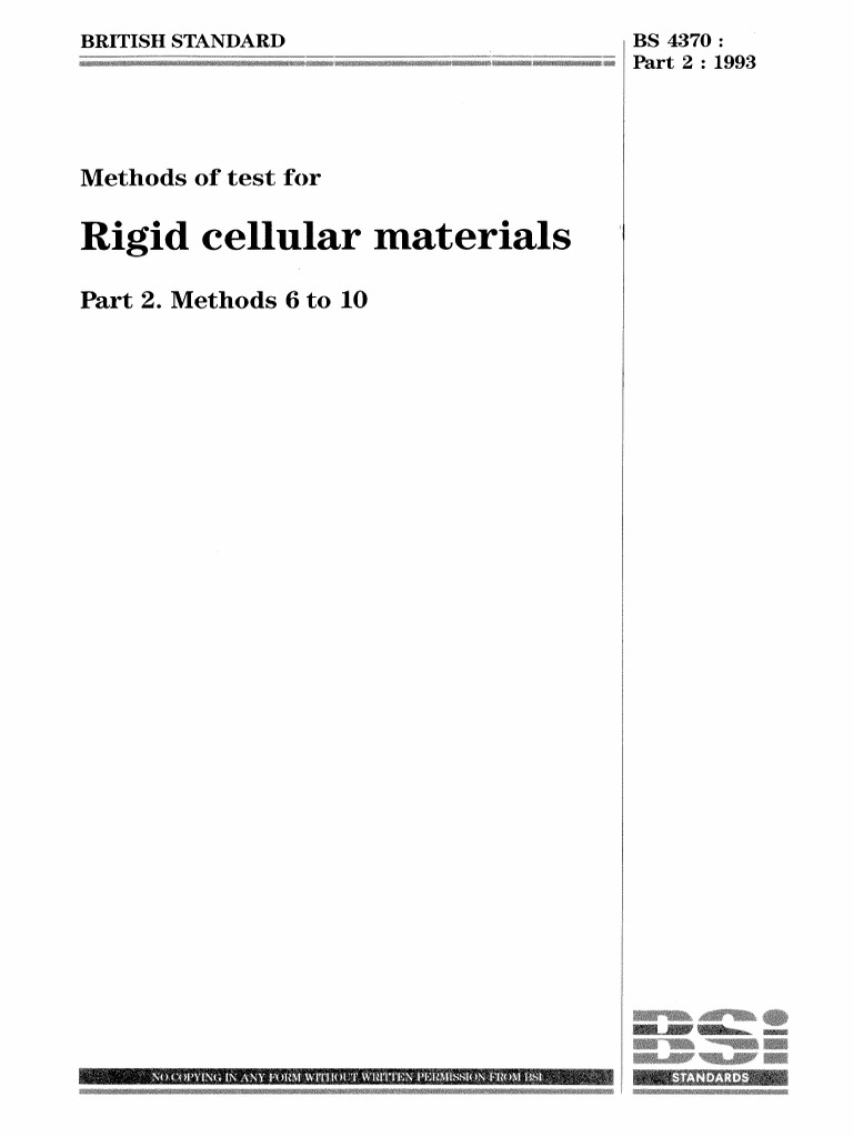 BS 4370-2-1993 Scan | PDF