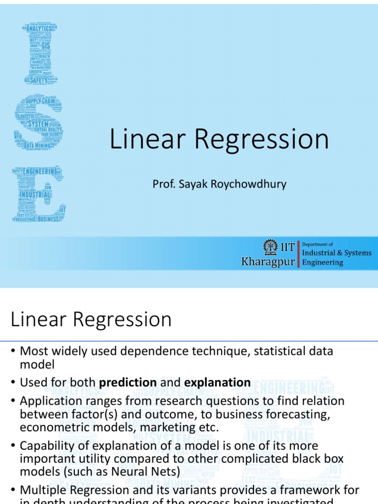 Module01.1 LinearRegression | PDF | Multicollinearity | Dependent And Independent Variables