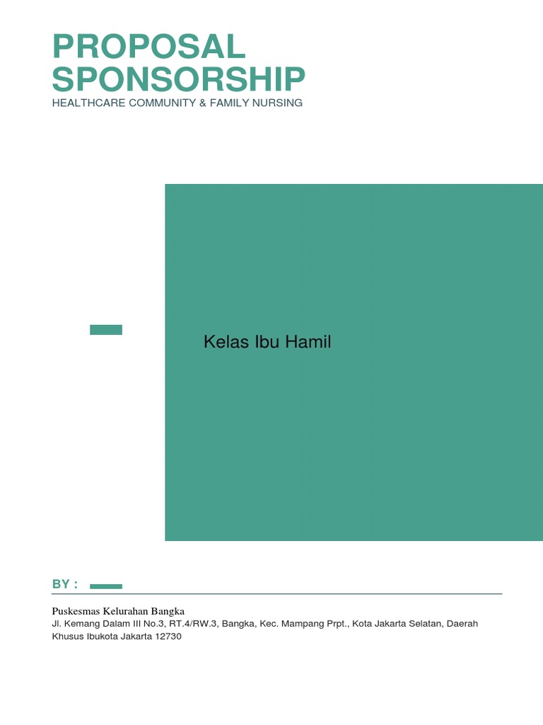 Proposal Kelas Ibu Hamil | PDF