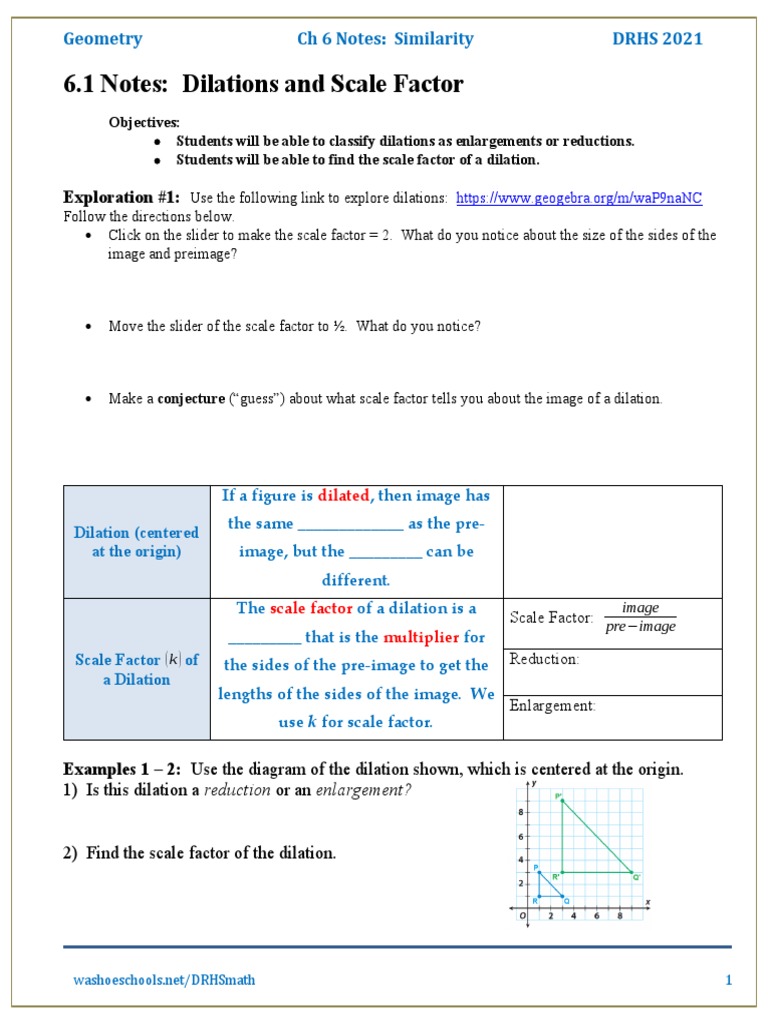 Geom CH 6 Notes 22 | PDF | Area | Triangle