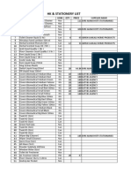 HK List Material PDF | PDF | Housekeeping | Home
