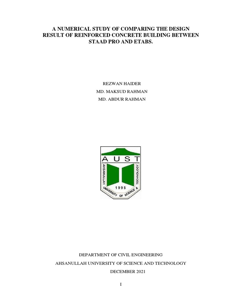 Thesis Group-01 (All Correction) | PDF | Structural Analysis ...