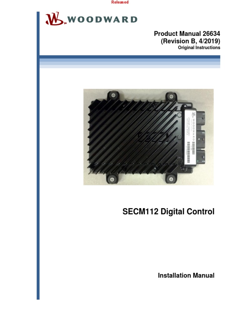 SECM112 Digital Control: Product Manual 26634 (Revision B, 4/2019) | PDF | Printed Circuit Board ...
