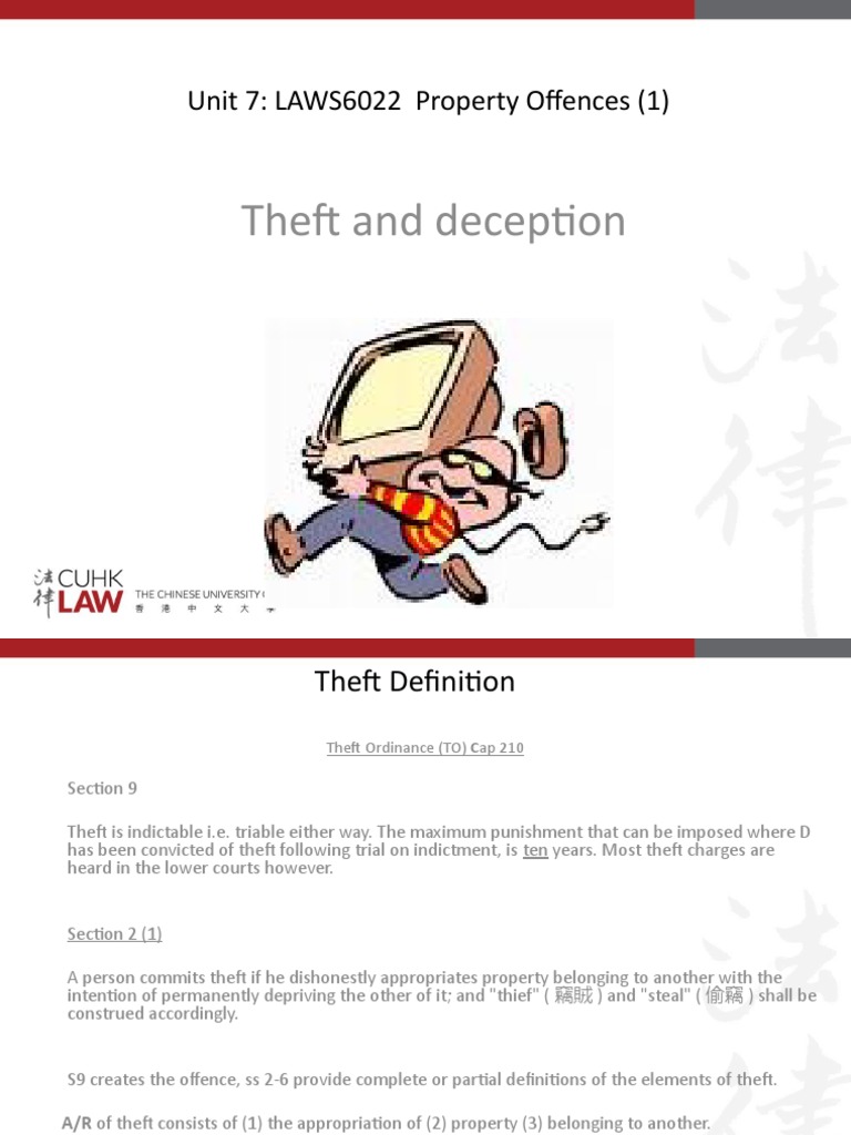 Powerpoint 7 | PDF | Theft | Dishonesty
