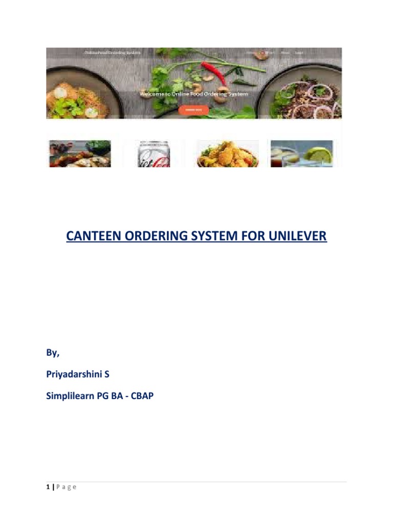 Canteen Ordering System | PDF | Cafeteria | Usability