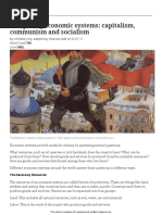 Economic Systems: Capitalism, Communism, Socialism | PDF | Capitalism ...