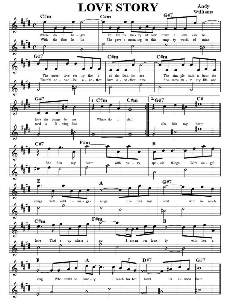 Love Story - Violin | PDF