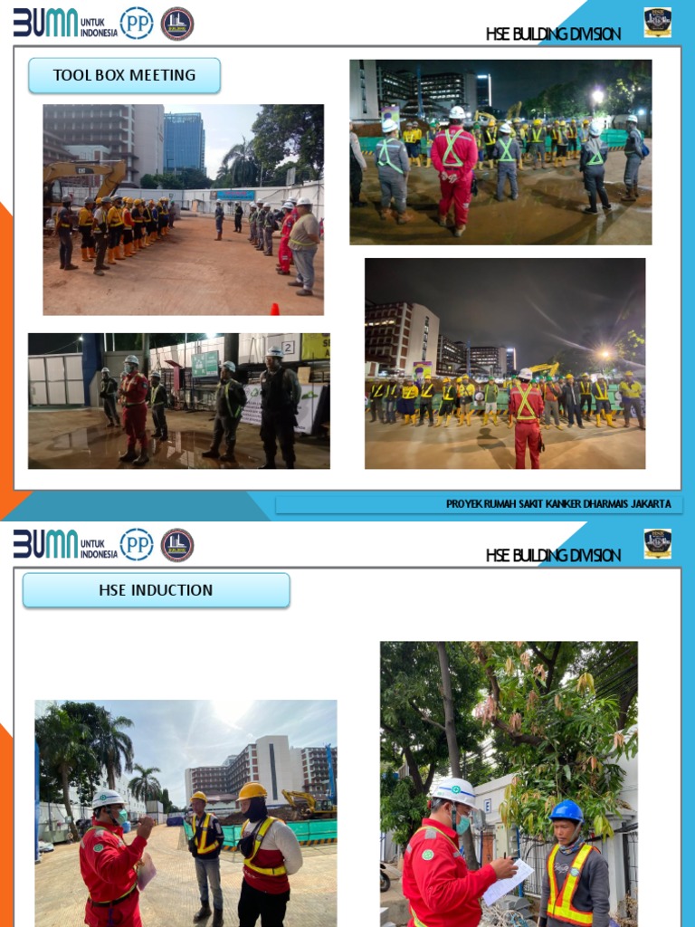 2 Dokumentasi Implementasi Hse Proyek RS Kanker Dharmais Jakarta | PDF