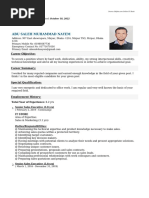 Modern CV Format of Bangladesh | PDF | Sales | Bangladesh