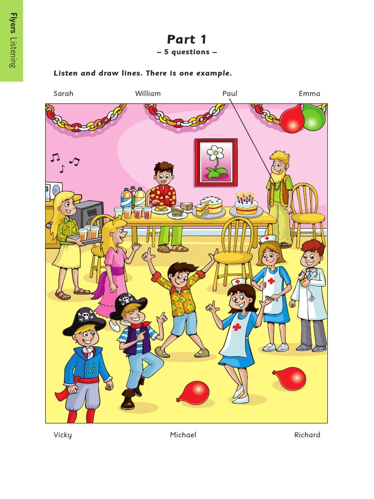 Nghe 8 B N Flyers Listening Sample Test Sat 4 2 Pdf