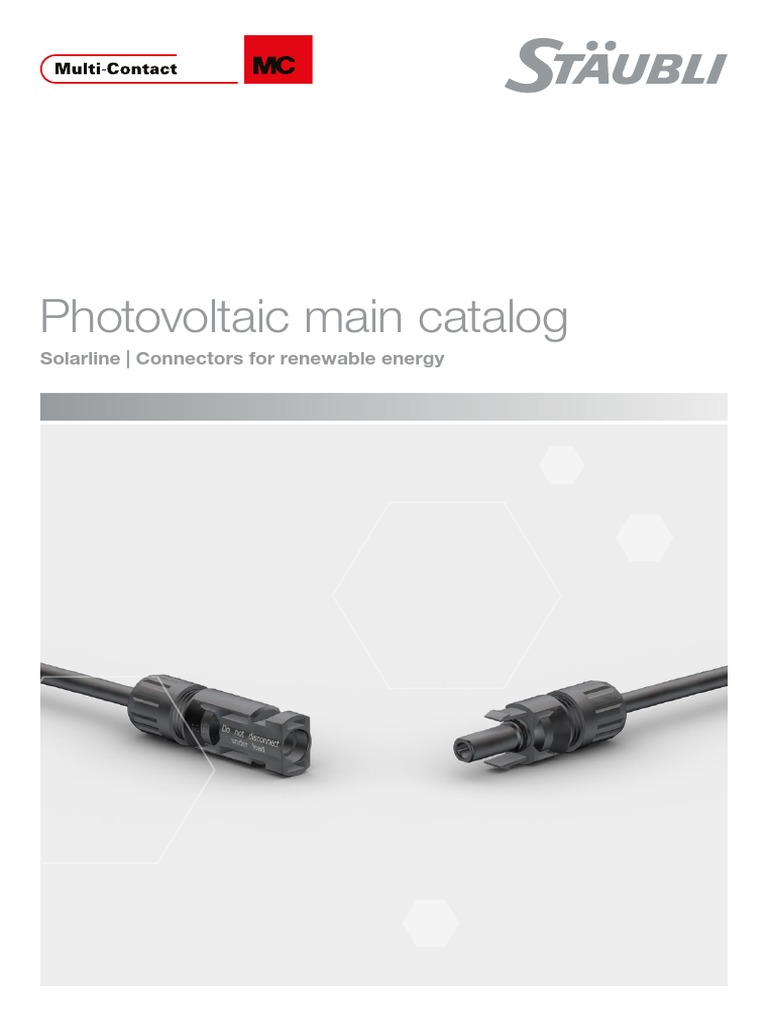 mc4 Datasheet | Download Free PDF | Photovoltaics | Electrical Connector
