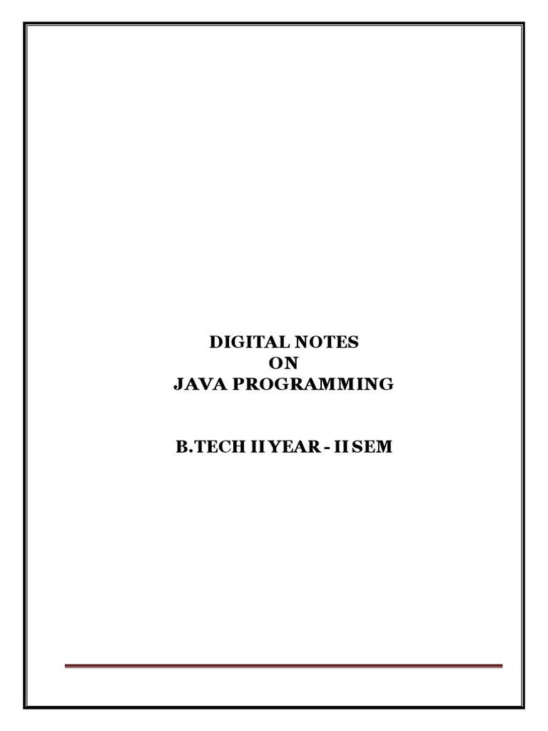 Java Programming | PDF | Object Oriented Programming | Method (Computer ...