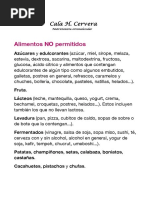 Dieta para Sindrome de Cushing | PDF | Fruta | Vegetales