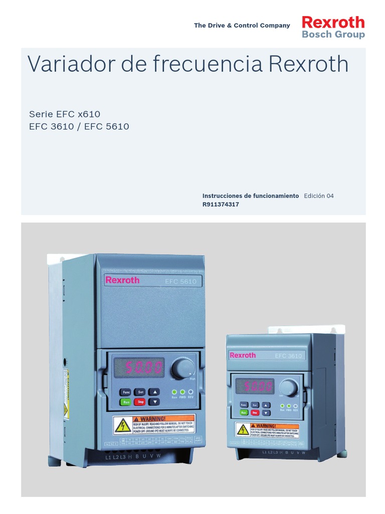 Variador Rexroth | Download Free PDF | Electromagnetismo | Cantidades ...
