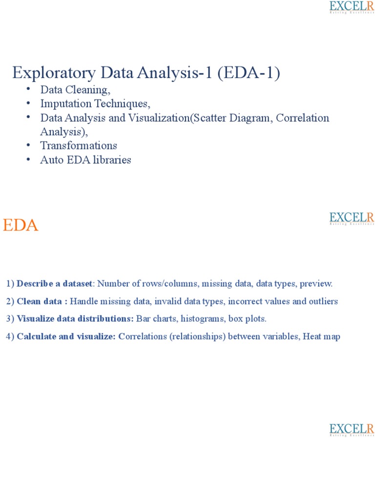 Exploratory Data Analysis-1 (EDA-1) | Download Free PDF | Outlier | Scatter Plot