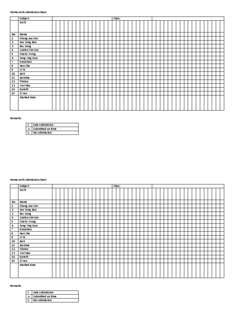 Homework Submission Sheet | PDF