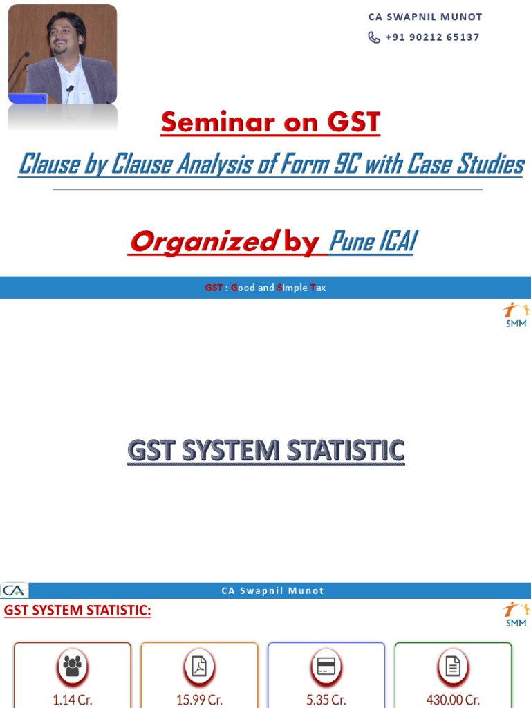 Clause by Clause Analysis of Form 9C With Case Studies by CA. Swapnil ...