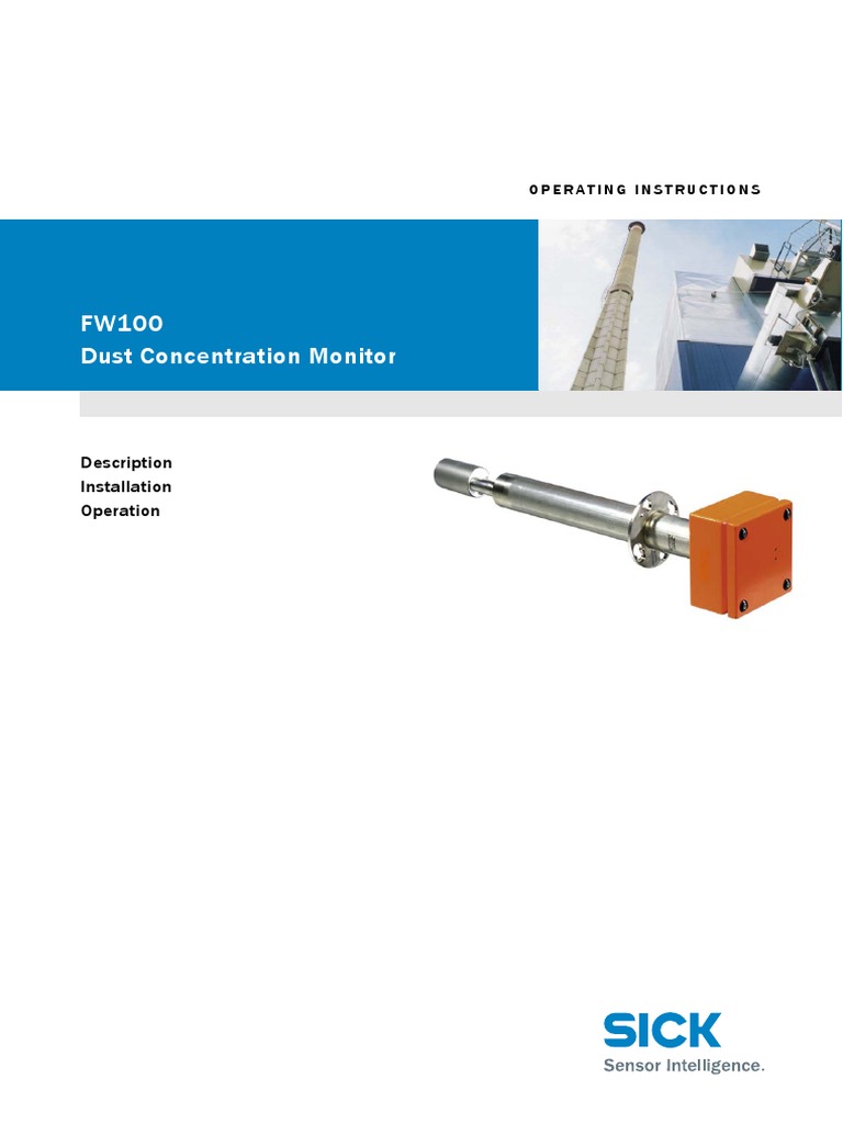 FW100 Dust Concentration Monitor: Description Installation Operation ...