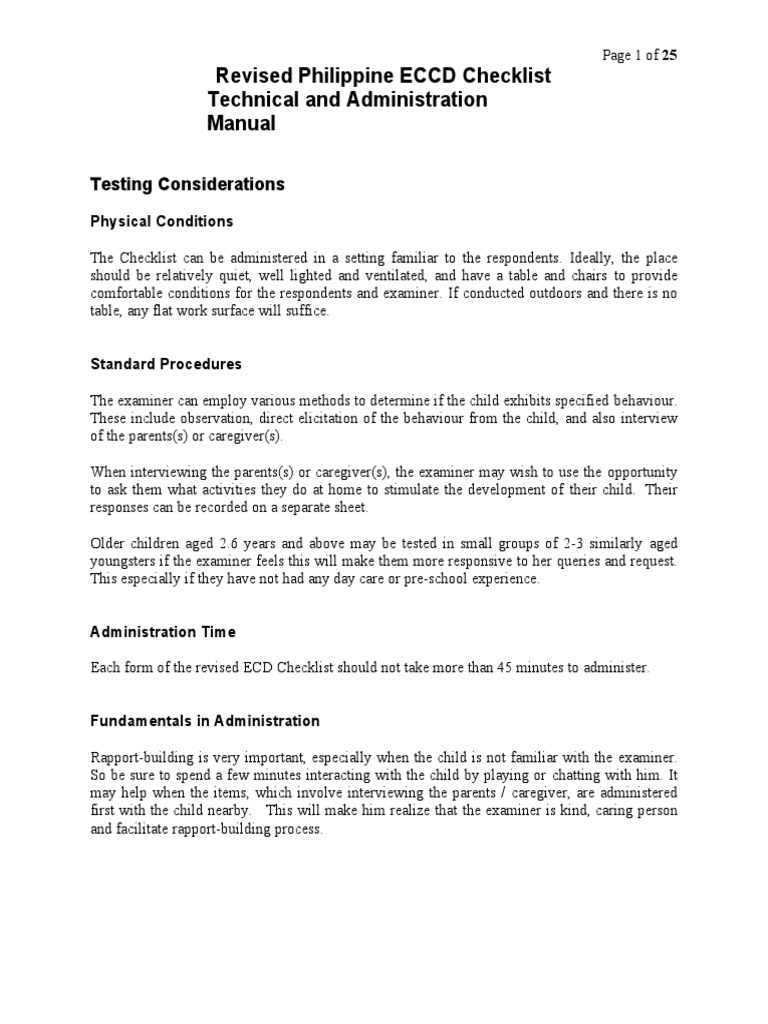 Interactive Child Development Checklist | PDF | Caregiver | Toys