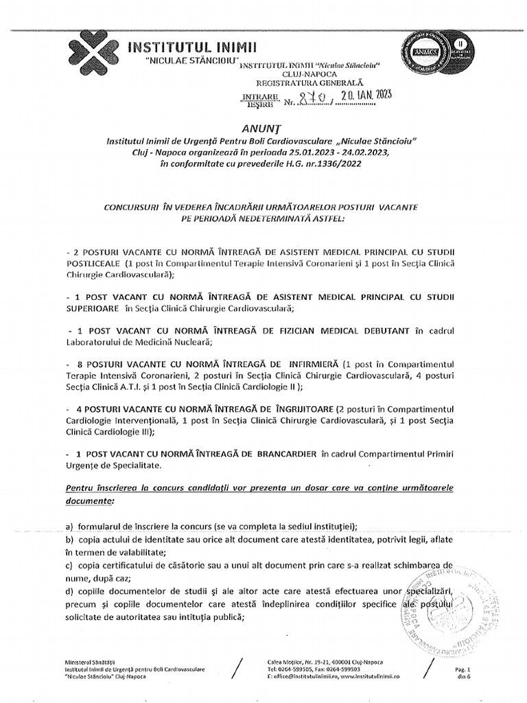 Posturi 25 Ian 2023 | PDF