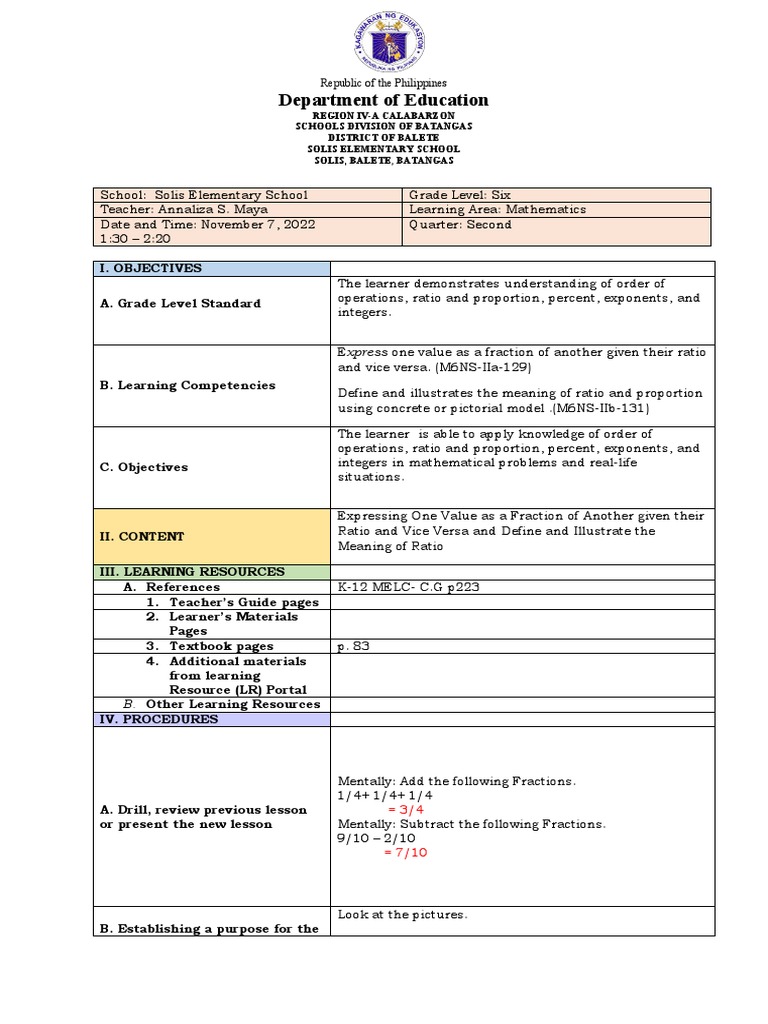 DLP - Week 1 - Math | PDF | Ratio | Numbers