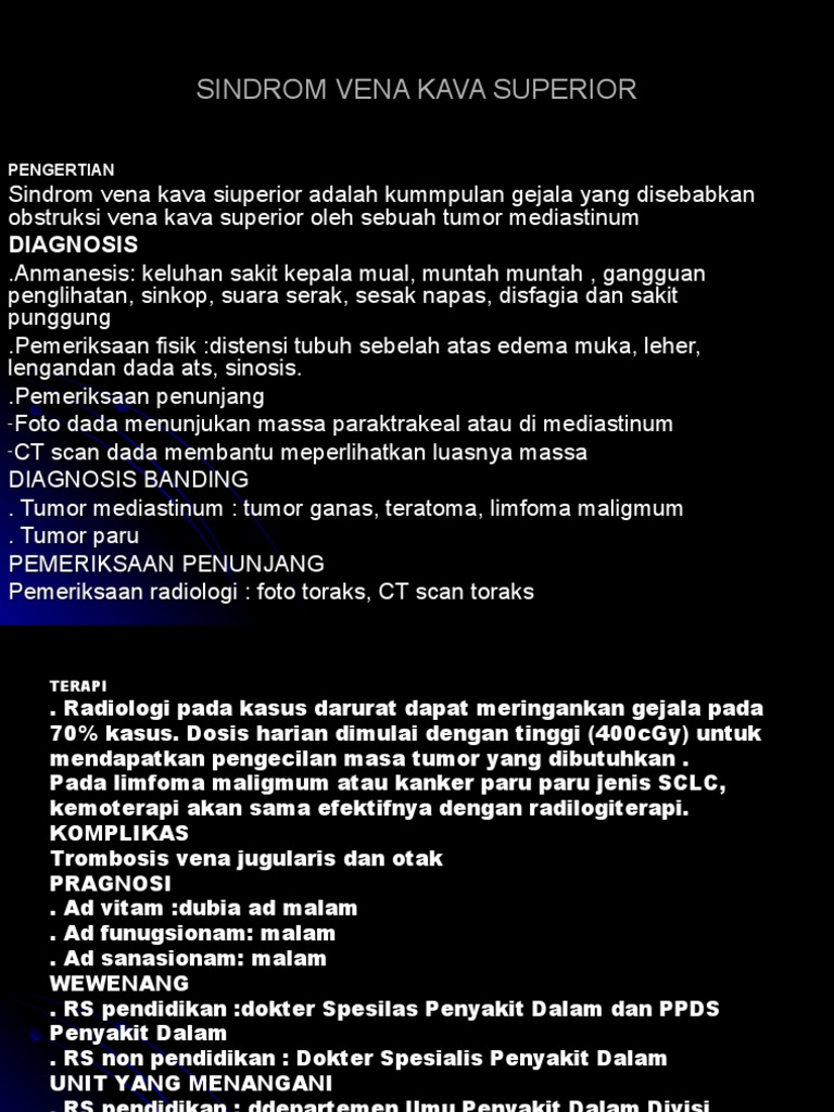 Sindrom Vena Kava Superior | PDF