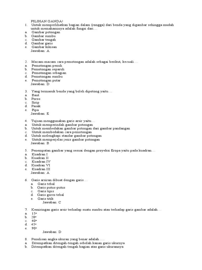 Pilihan Ganda | PDF