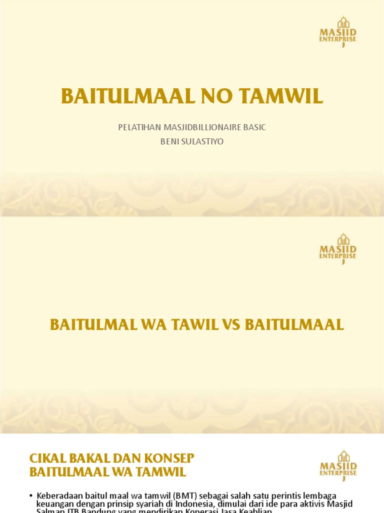 Baitulmaal No Tamwil | PDF