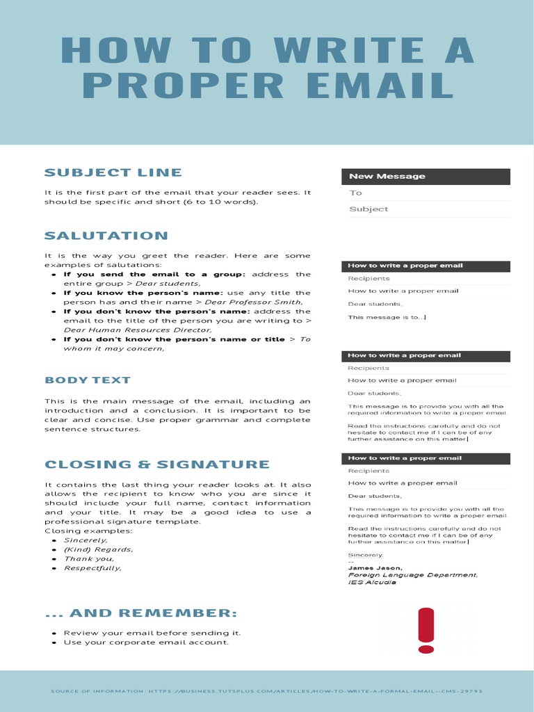 How To Write A Proper Email | PDF