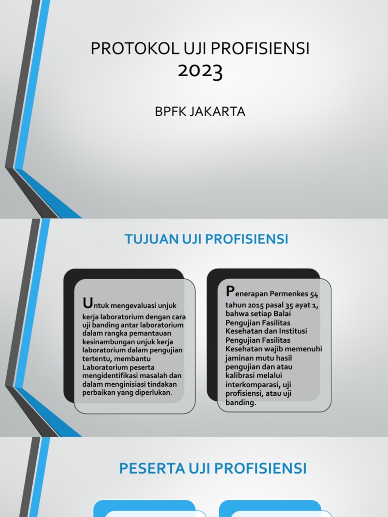 Protokol Uji Profisiensi 2023 | PDF