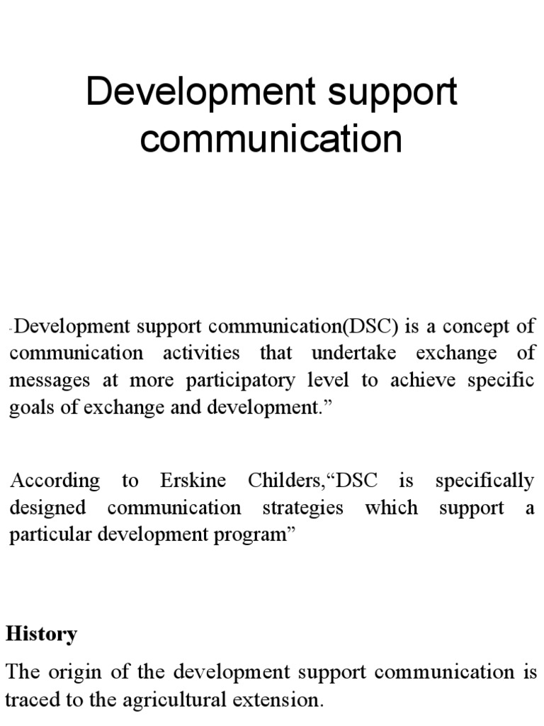 Development Support Communication | PDF | Communication | Innovation