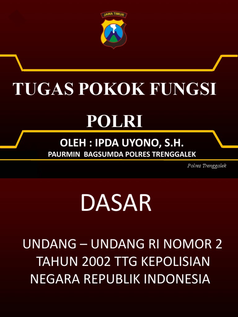 Tugas Pokok Polri | PDF