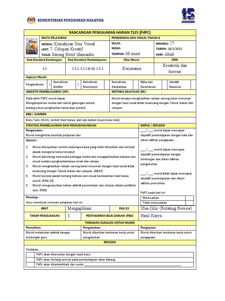 RPH PSV THN 6 TS25 | PDF